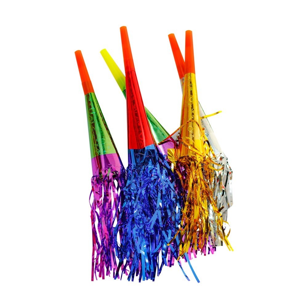 TROMPETA FIESTA COLOR METALIZADA C/12 VMF